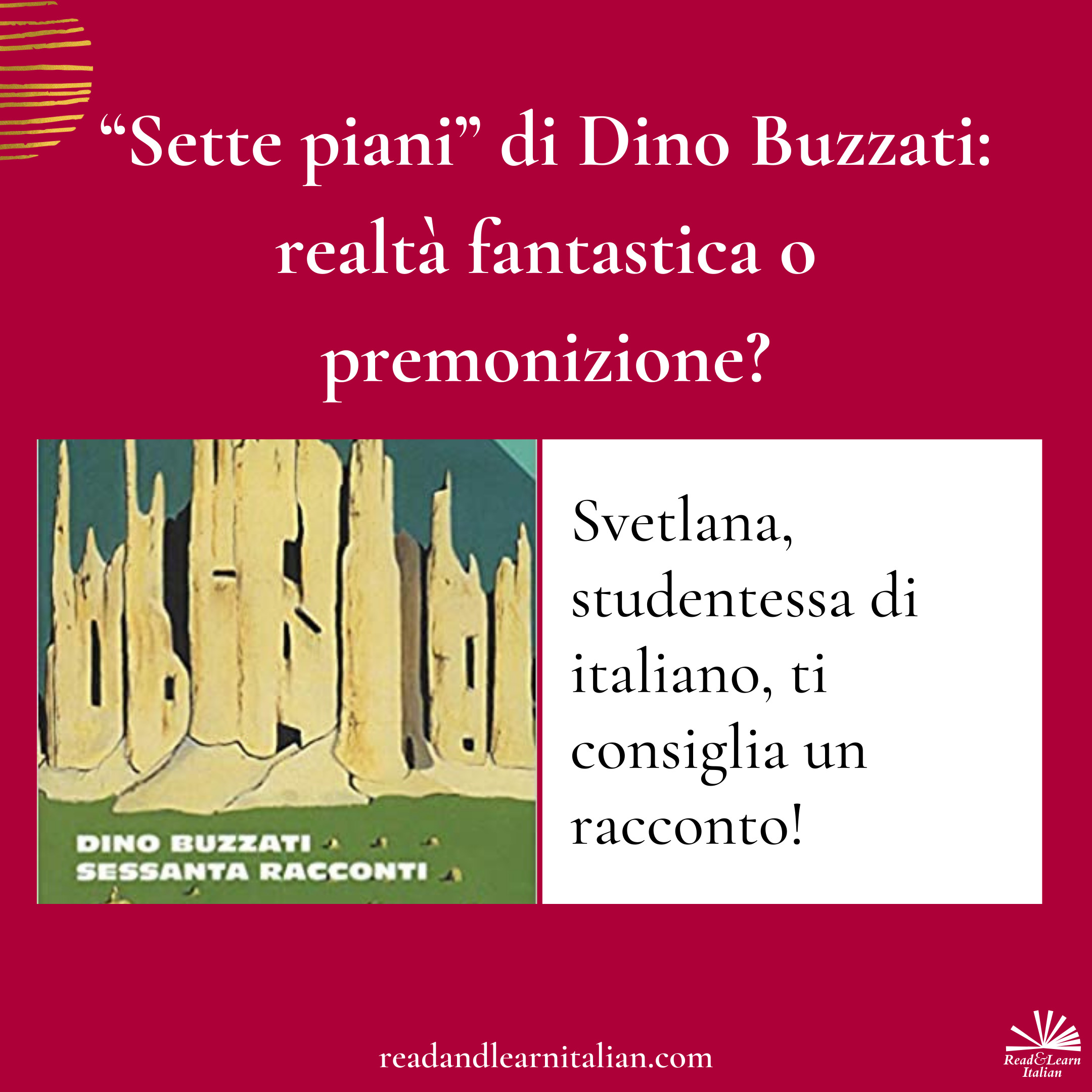 Sette Piani Di Dino Buzzati Realt Fantastica O Premonizione Sette Piani Di Dino Buzzati Realt Fantastica O Premonizione